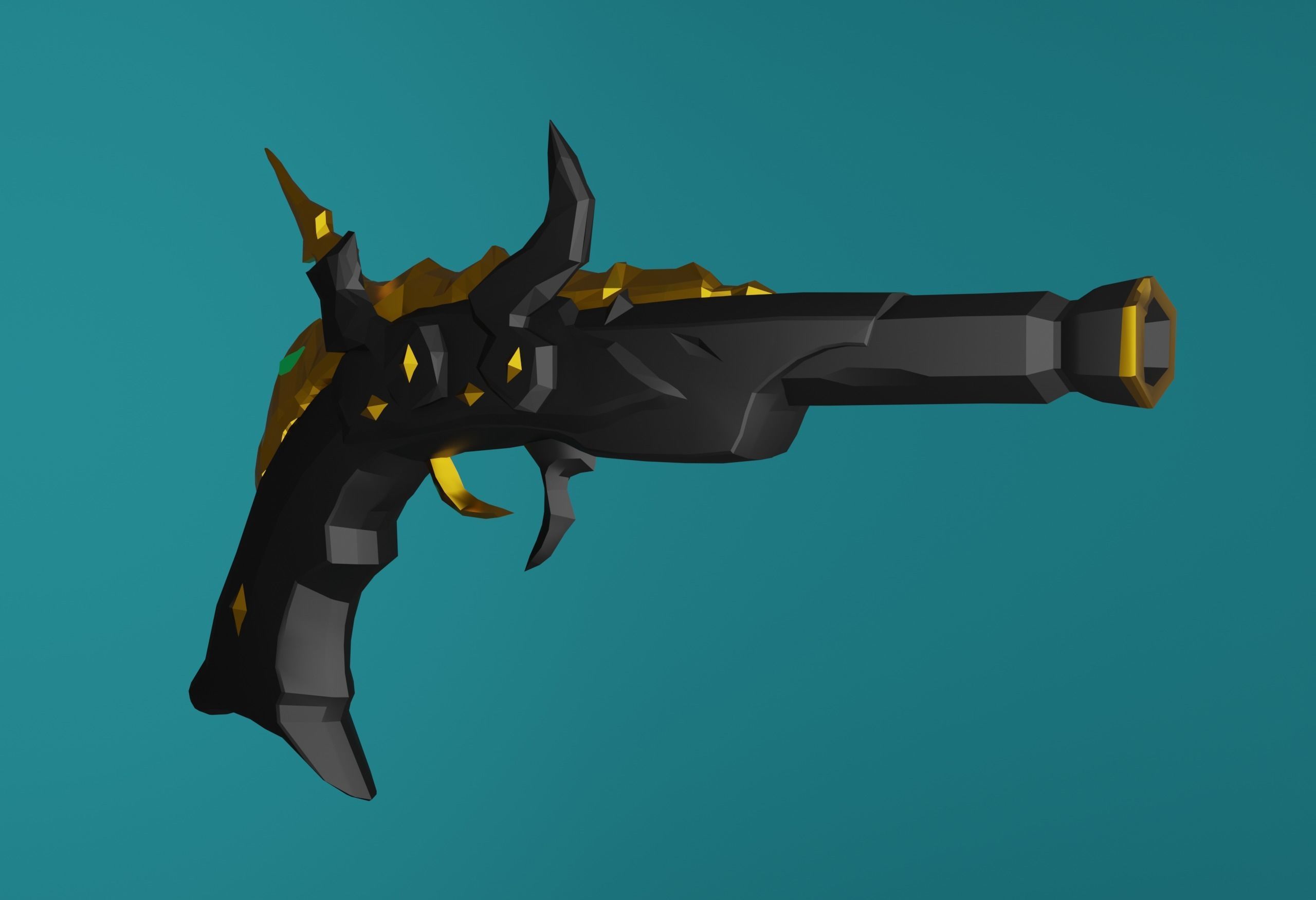 3D model Ferryman Pistol Sea of Thieves VR / AR / low-poly | CGTrader