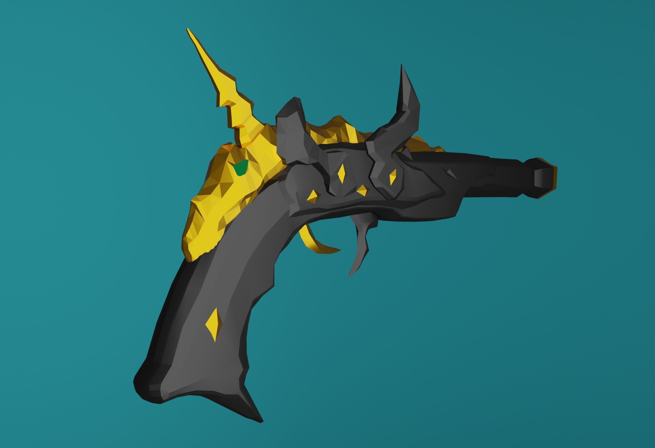 3D model Ferryman Pistol Sea of Thieves VR / AR / low-poly | CGTrader