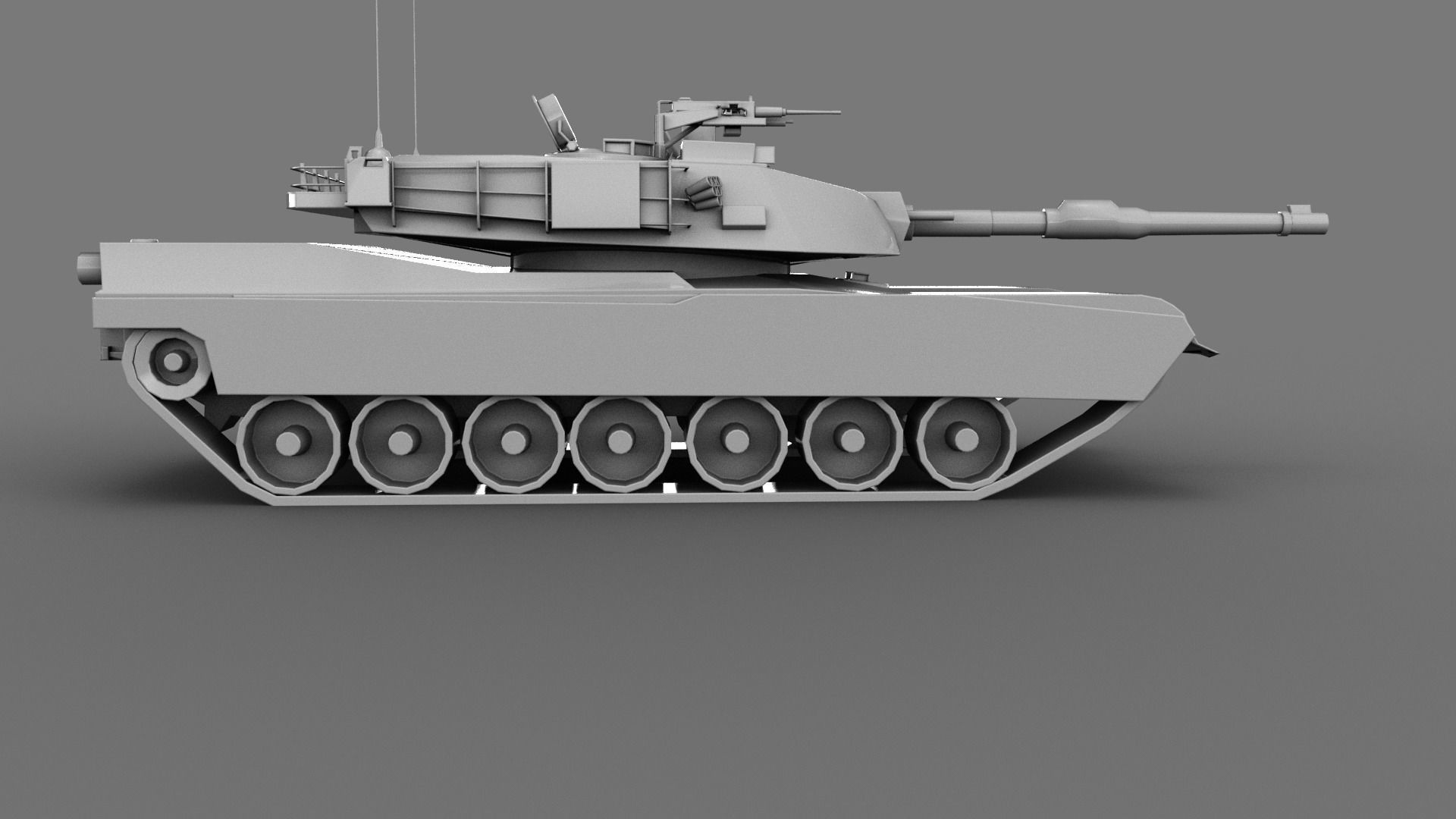 Tank M1A1 Base Mesh Free free VR / AR / low-poly 3D model | CGTrader