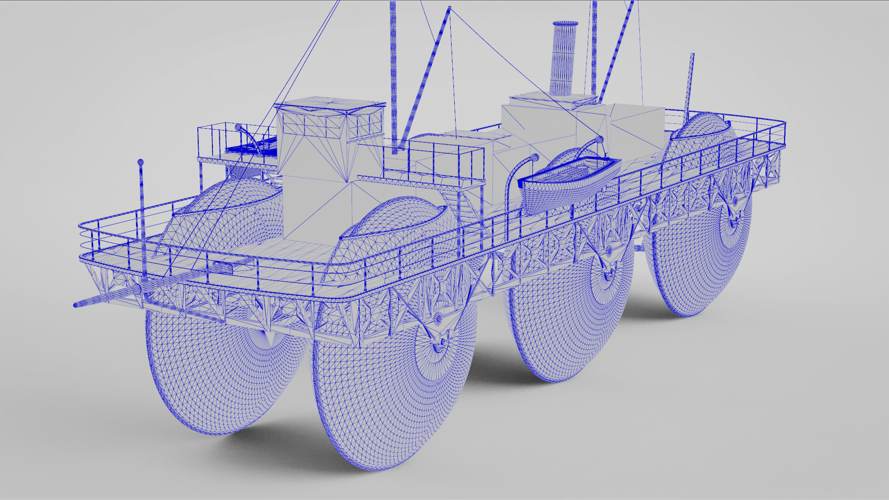 Roller Ship - Ernest Bazin 3D model | CGTrader
