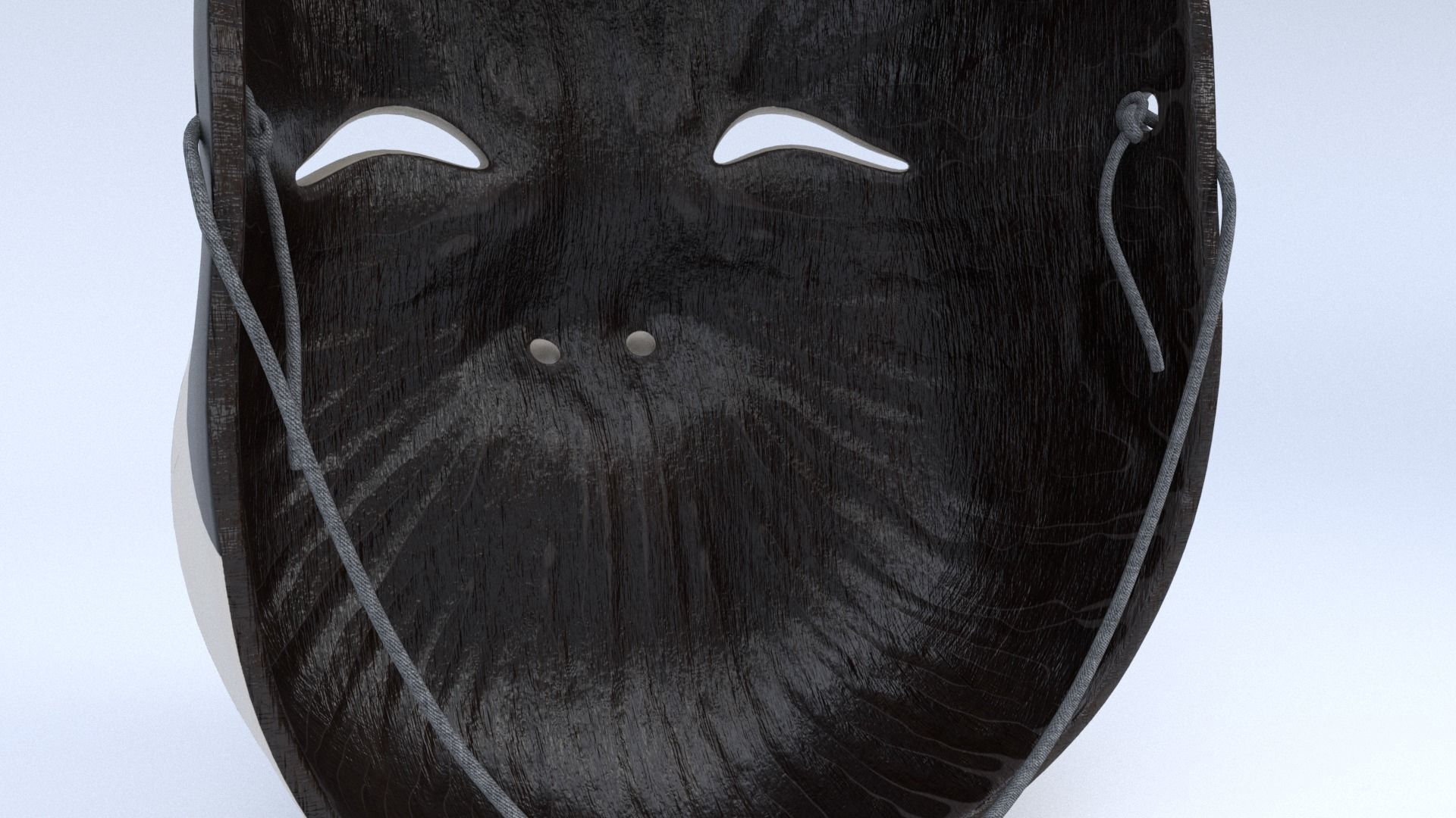 3D model Japanese Okame - Otafuku Noh mask VR / AR / low-poly | CGTrader