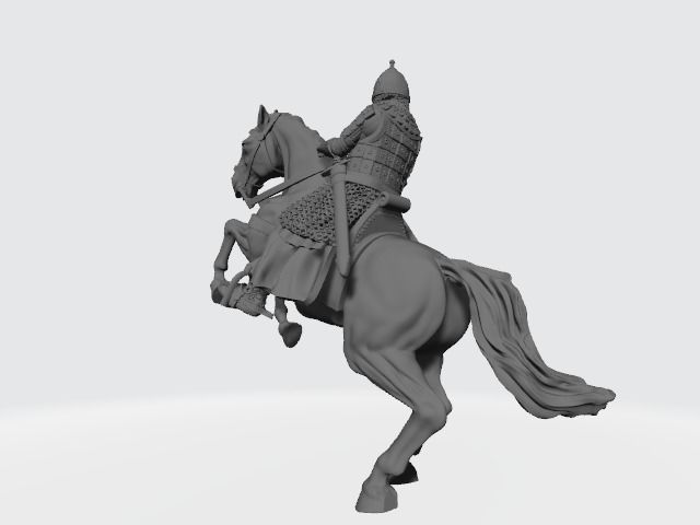Mounted Russian with mace 3D model 3D printable | CGTrader