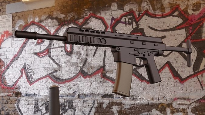 3D model BT APC submachine gun VR / AR / low-poly | CGTrader