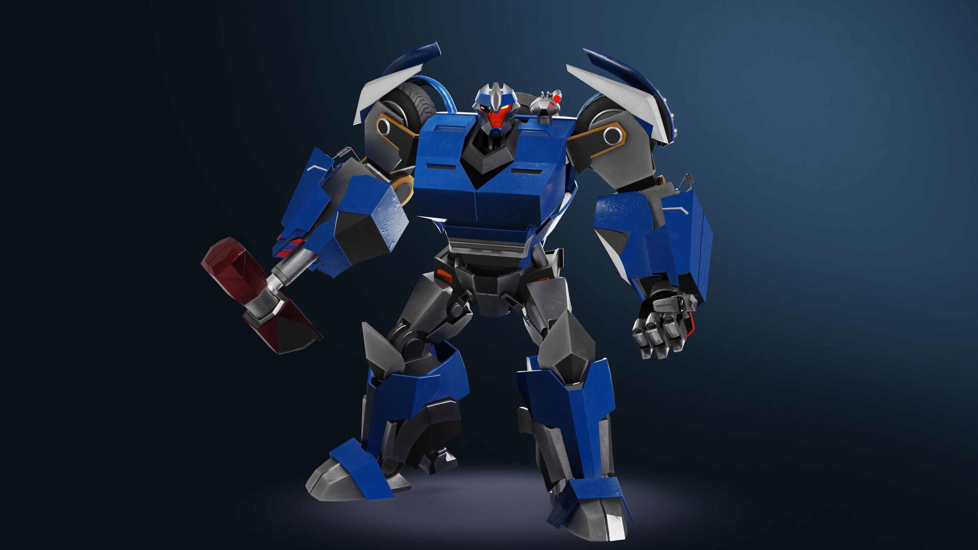 3D model Breakdown Transformers Prime Character Rig VR / AR / low-poly ...