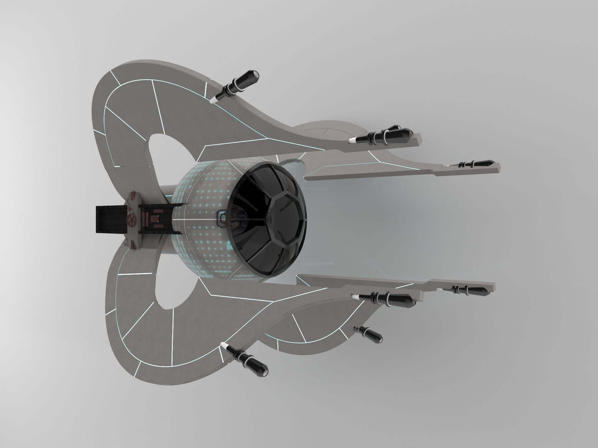 fighter space ship free 3D model | CGTrader