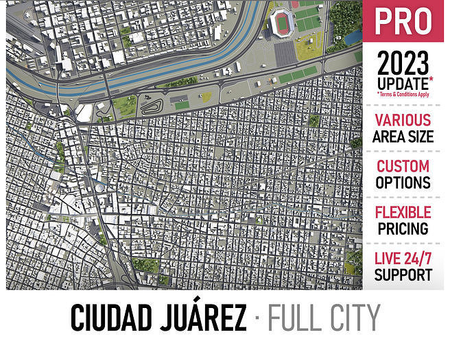 3D model Ciudad Juarez VR / AR / low-poly | CGTrader