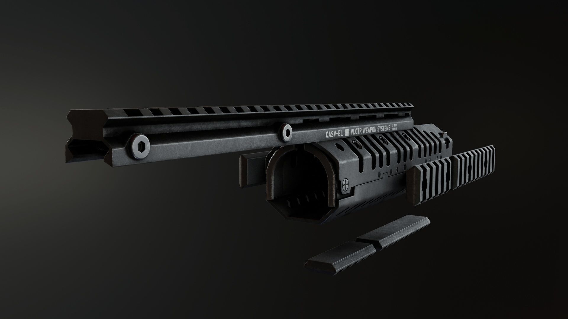 3D model Vltor Casv M4 Handguard VR / AR / low-poly | CGTrader