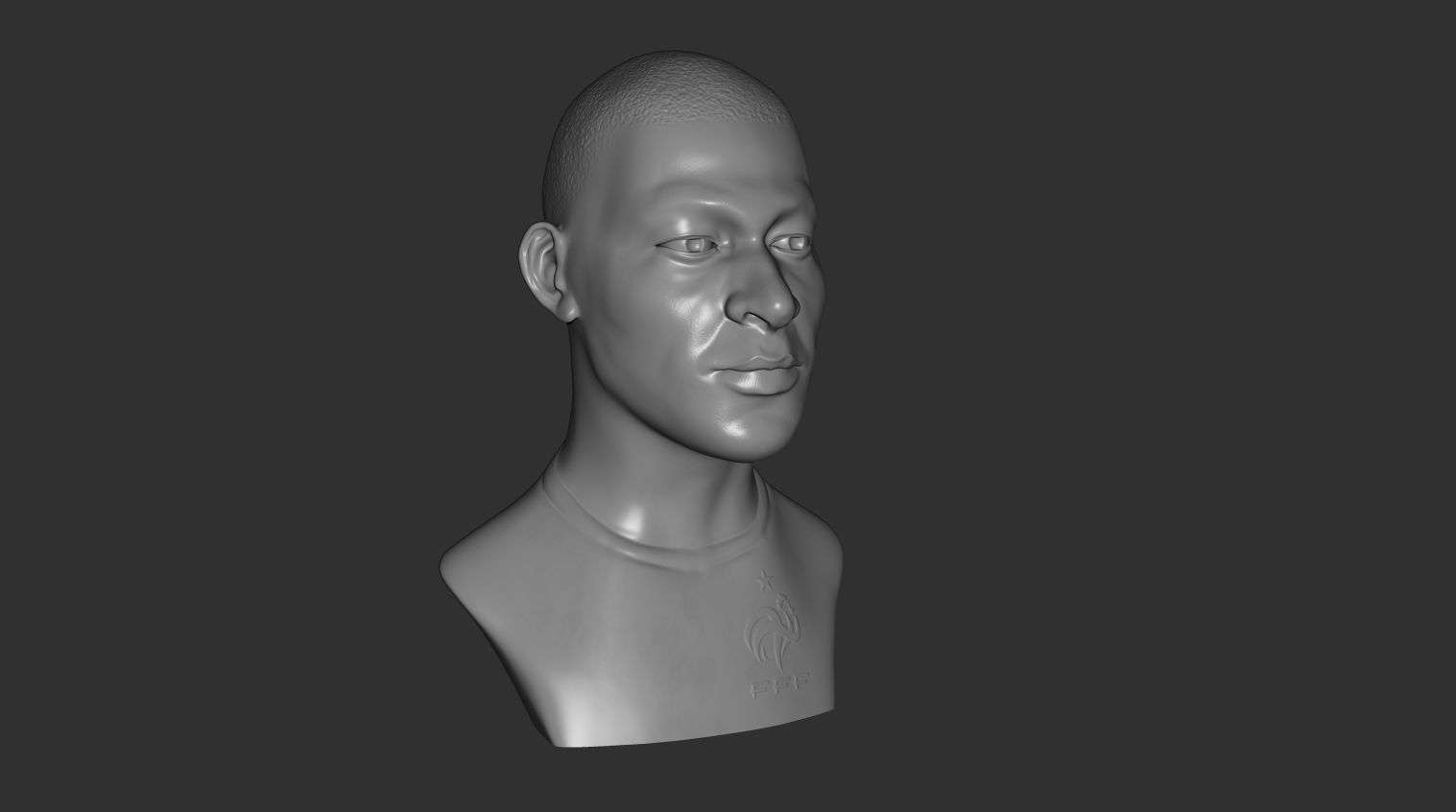 kylian mbappe 3D model 3D printable | CGTrader