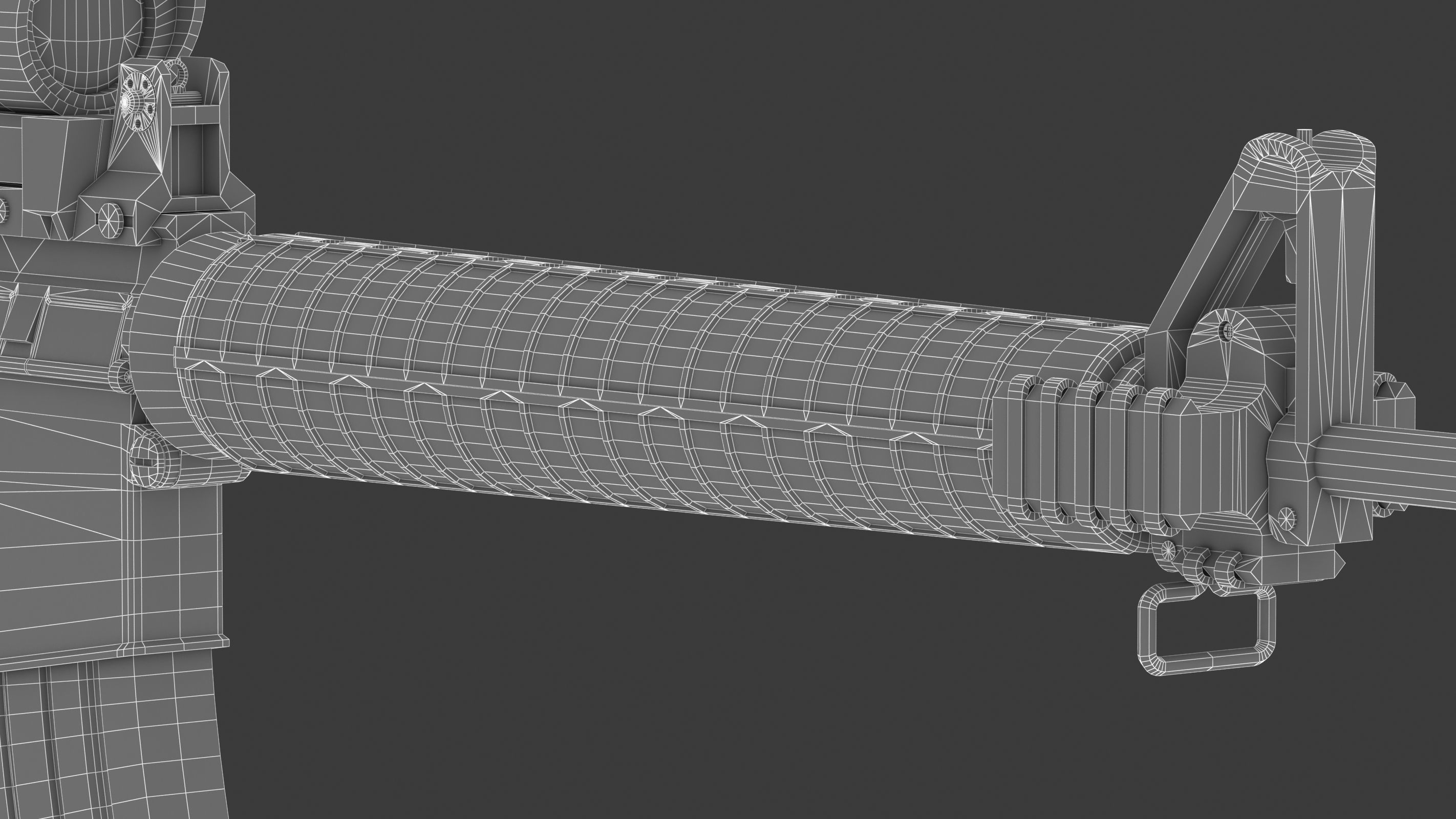 3D model Colt Canada C7A2 Low Poly VR / AR / low-poly | CGTrader