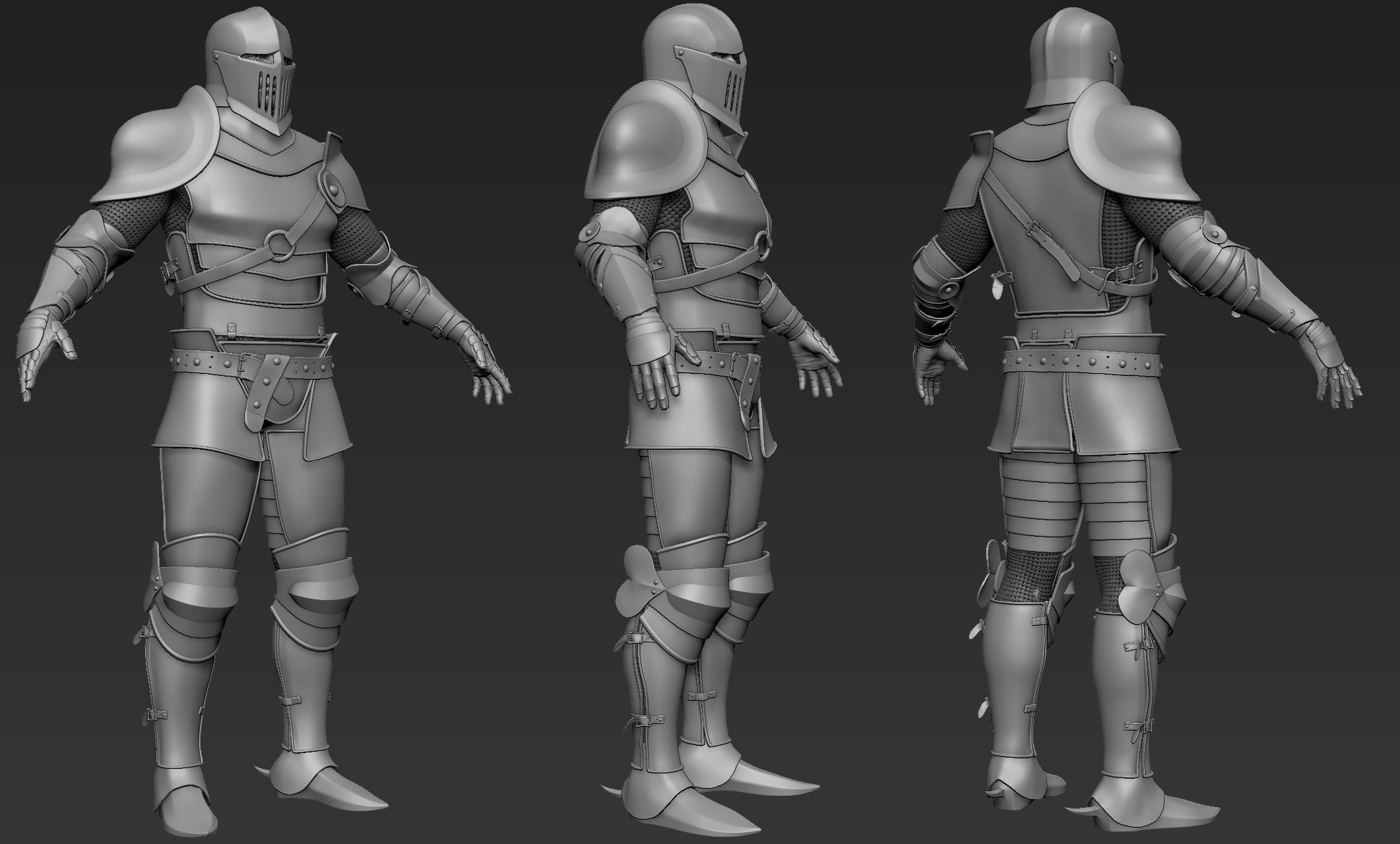 Medieval Knight Armor 3D model | CGTrader