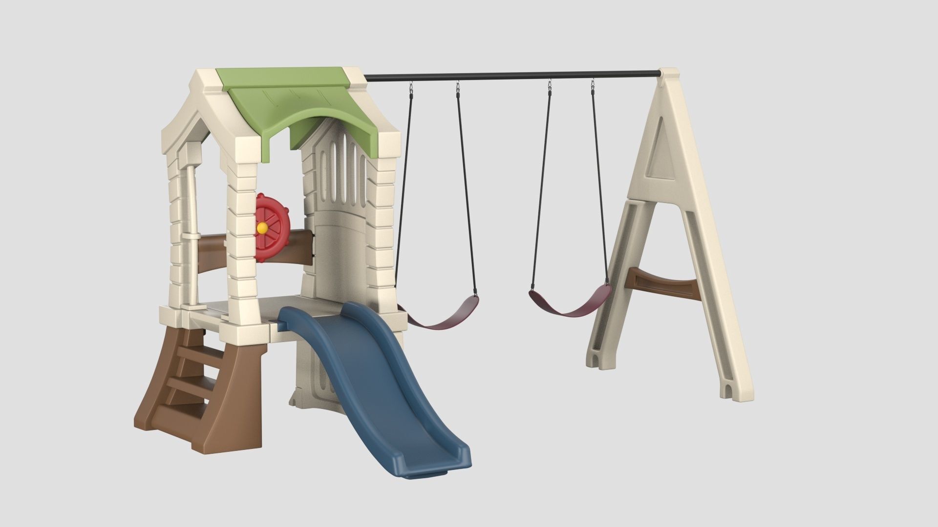 Step2 Kids Playset Playhouse with Swing and Slide 3D model | CGTrader