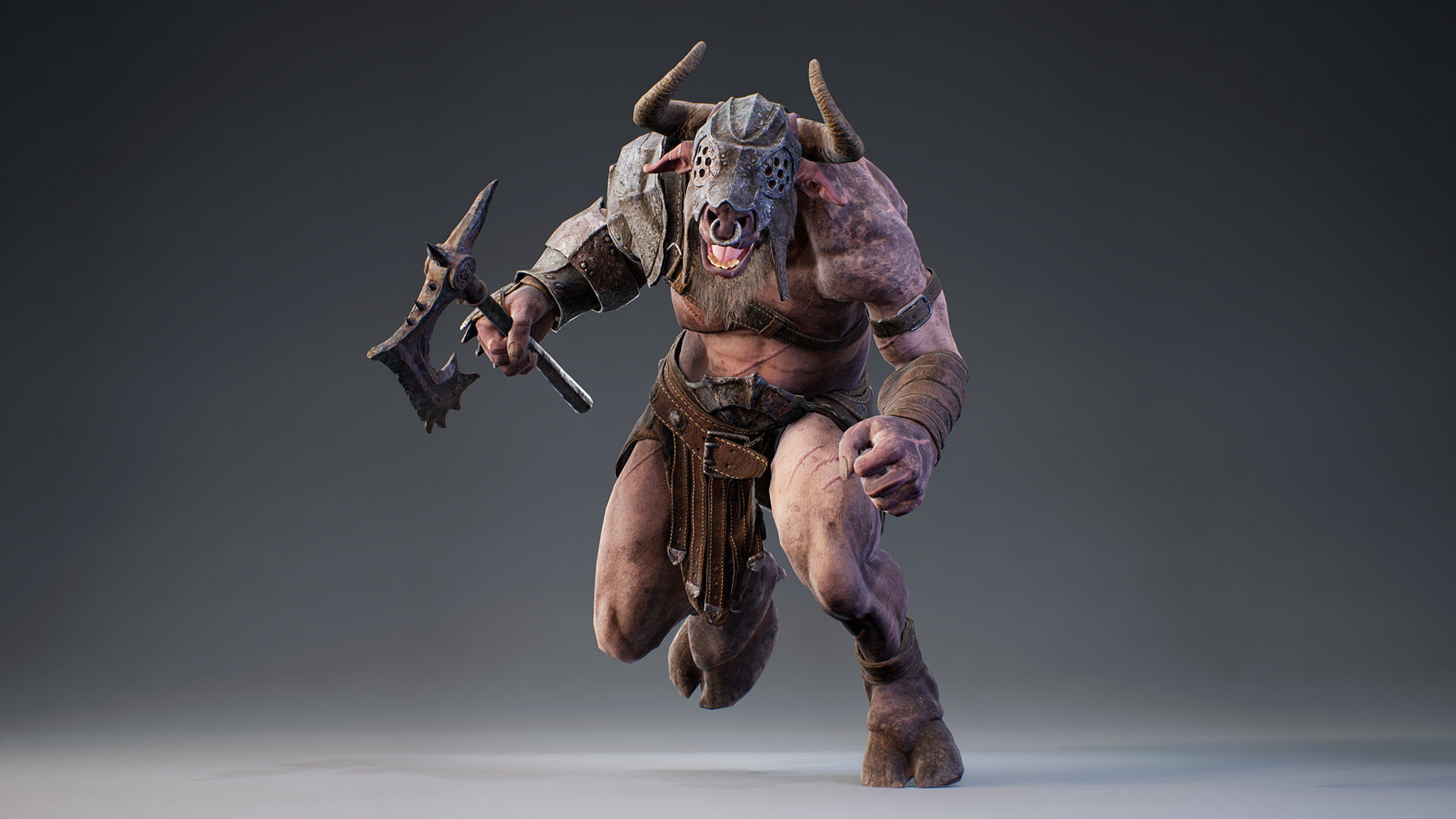 3D model Armored Minotaur VR / AR / low-poly | CGTrader