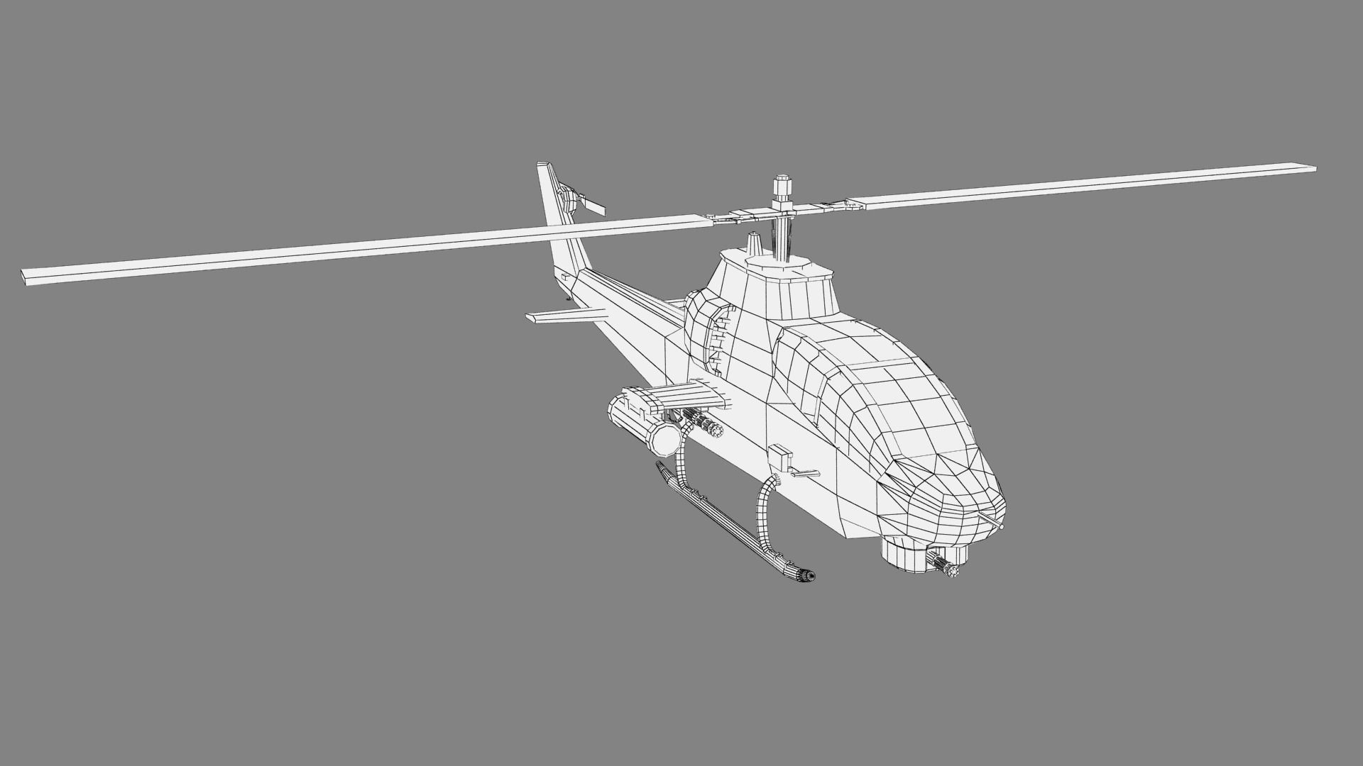 Helicopter 2 Base Mesh Free free VR / AR / low-poly 3D model | CGTrader