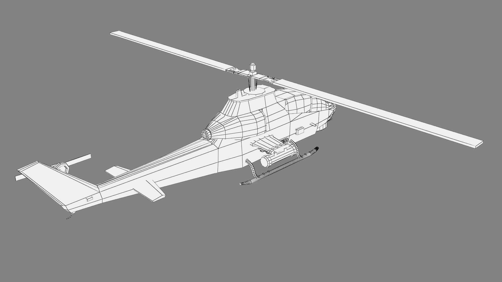 Helicopter 2 Base Mesh Free free VR / AR / low-poly 3D model | CGTrader