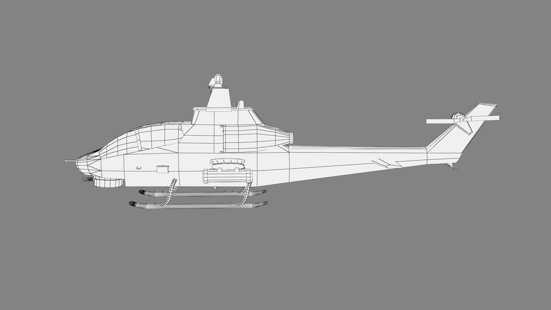 Helicopter 2 Base Mesh Free free VR / AR / low-poly 3D model | CGTrader