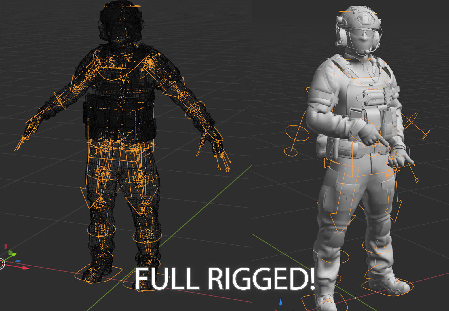 3D model AAA MODULAR SOLDIER PACK VR / AR / low-poly | CGTrader