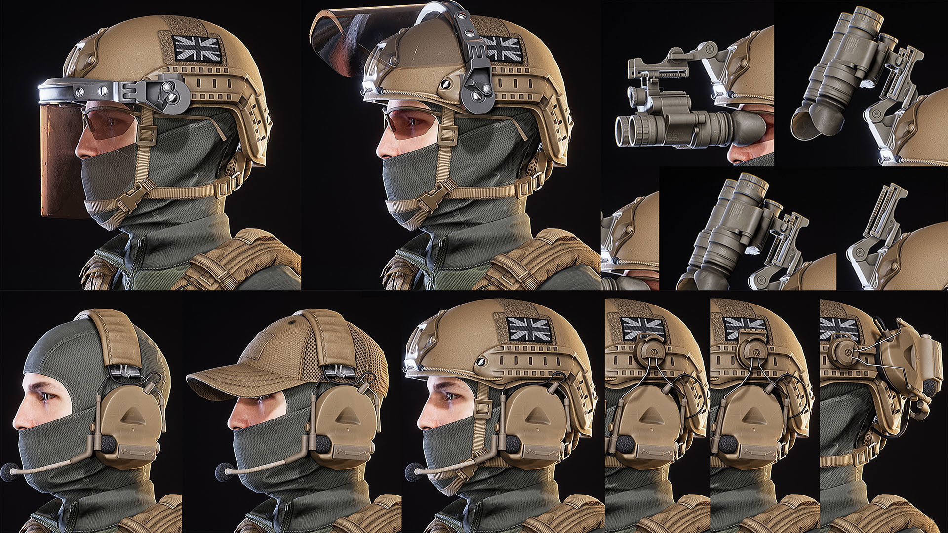 3D model AAA MODULAR SOLDIER PACK VR / AR / low-poly | CGTrader