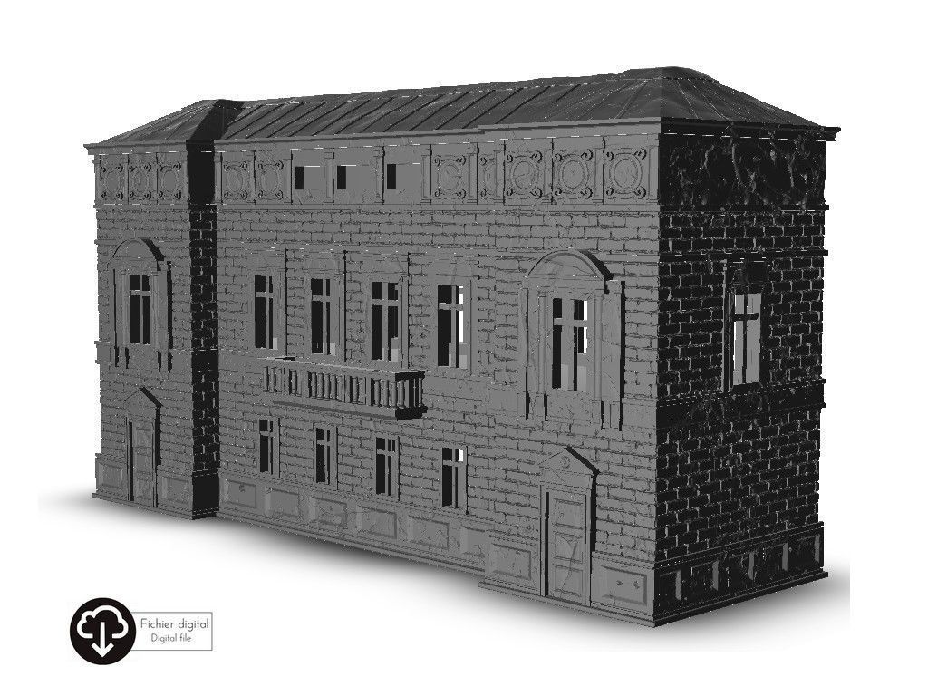 Building 6 - Warhammer Bolt Action Flames of War 3D print model 3D ...