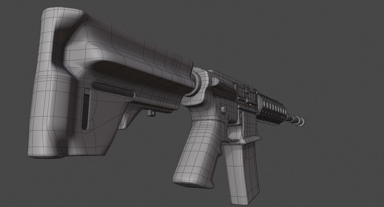 M4 Carbine free 3D model | CGTrader