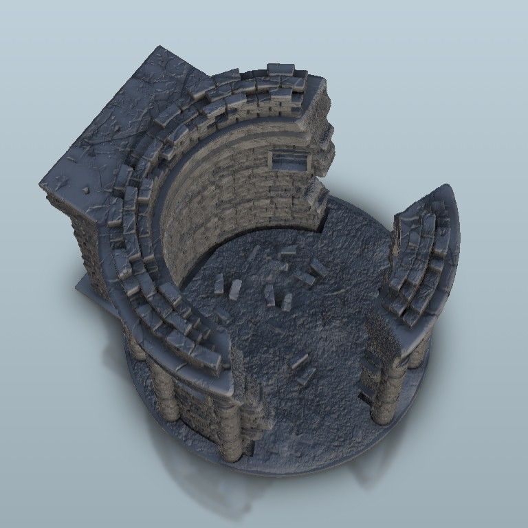 Ruins 34 - Warhammer Bolt Action Flames of War 3D print model 3D model ...