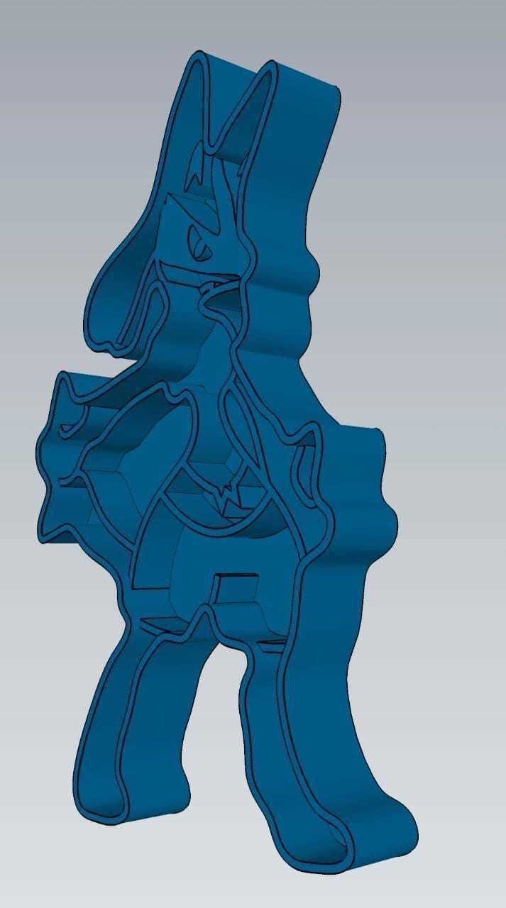 Amazing Pokemon Lucario Cookie Cutter Stamp Cake Decorating 3D model animated | CGTrader