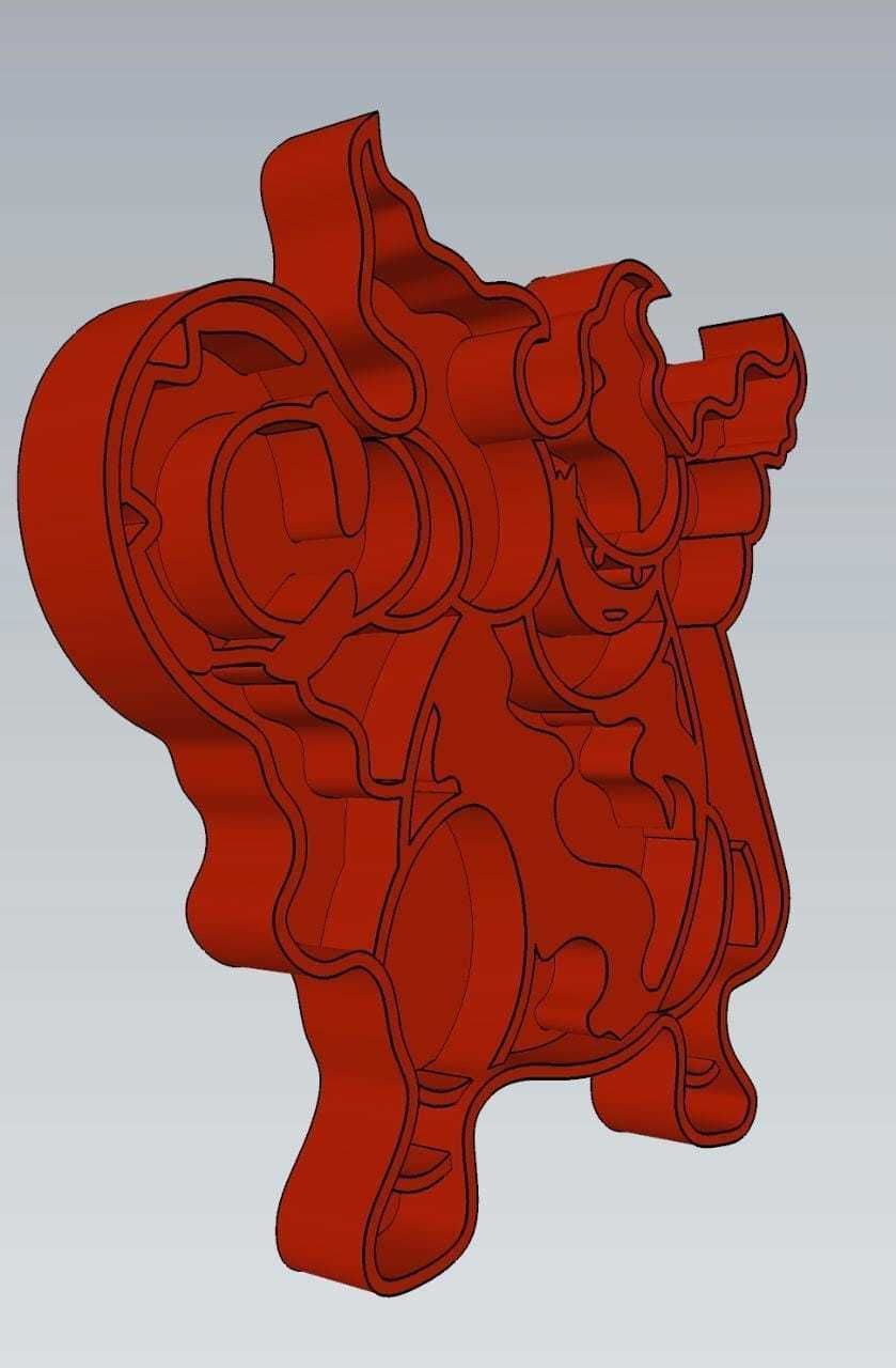 Amazing Pokemon Magmortar Cookie Cutter Stamp Cake Decorating 3D model animated | CGTrader