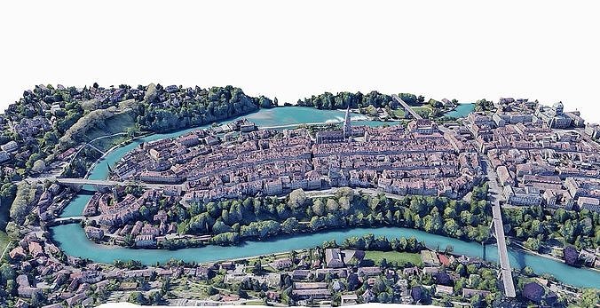 3D model The old city of Bern VR / AR / low-poly | CGTrader