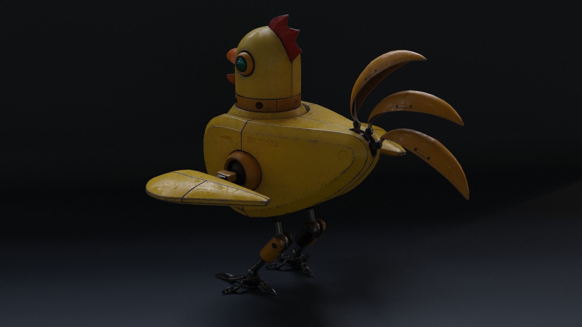 3D model Robot Chick VR / AR / low-poly | CGTrader