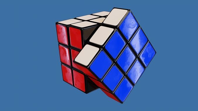 Realistic Rubiks Cube 3D model animated | CGTrader