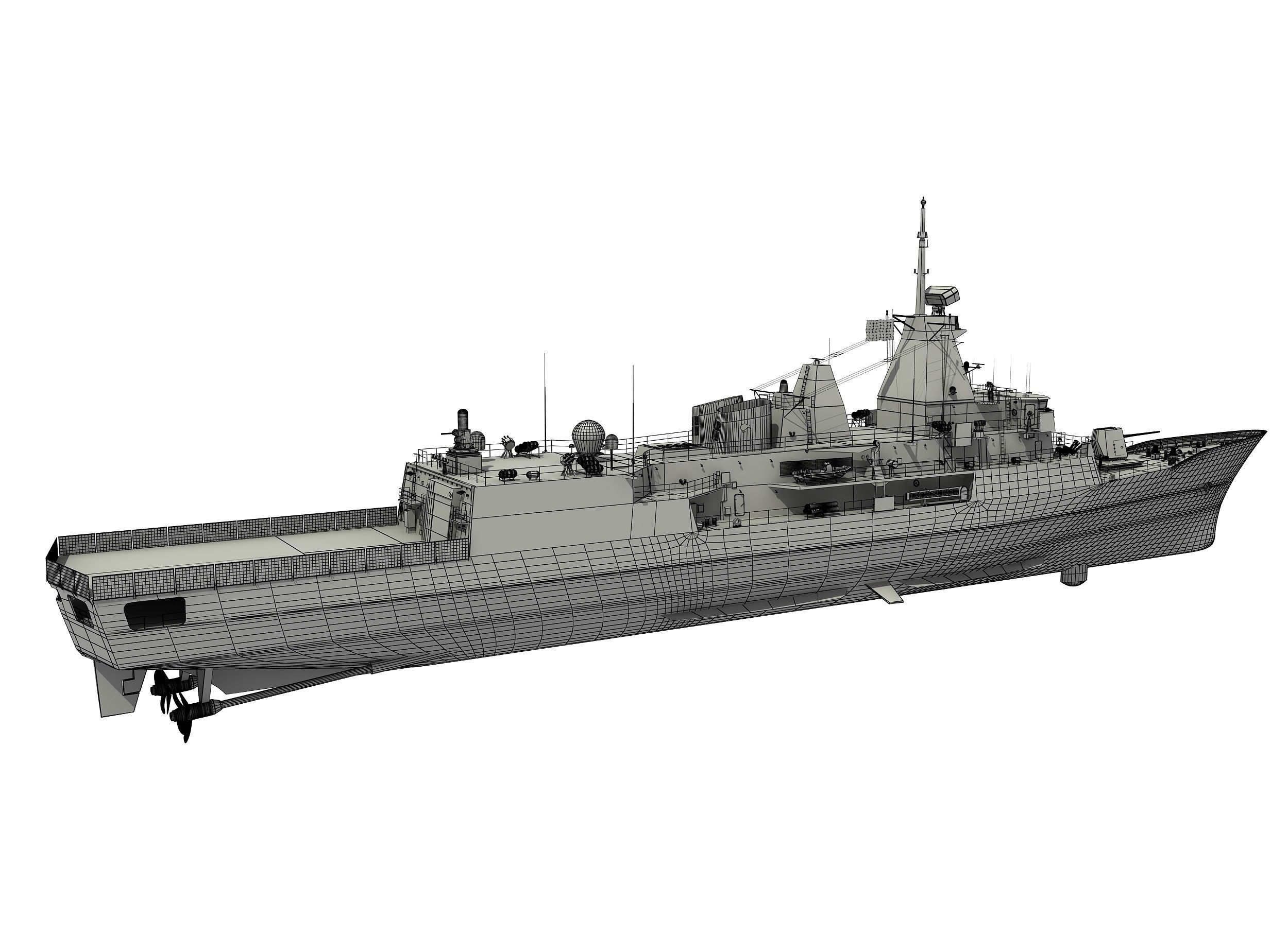 HMNZS TE MANA NEW ZEALAND MEKO CLASS FRIGATE 3D model | CGTrader