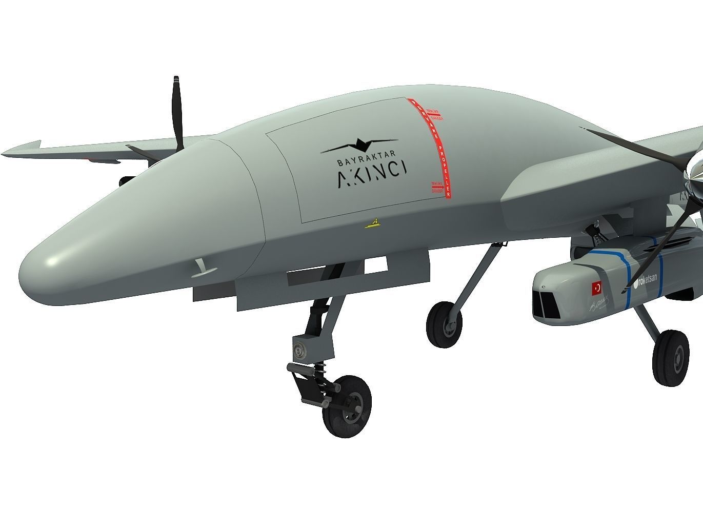 AKINCI UAV model 3D model | CGTrader