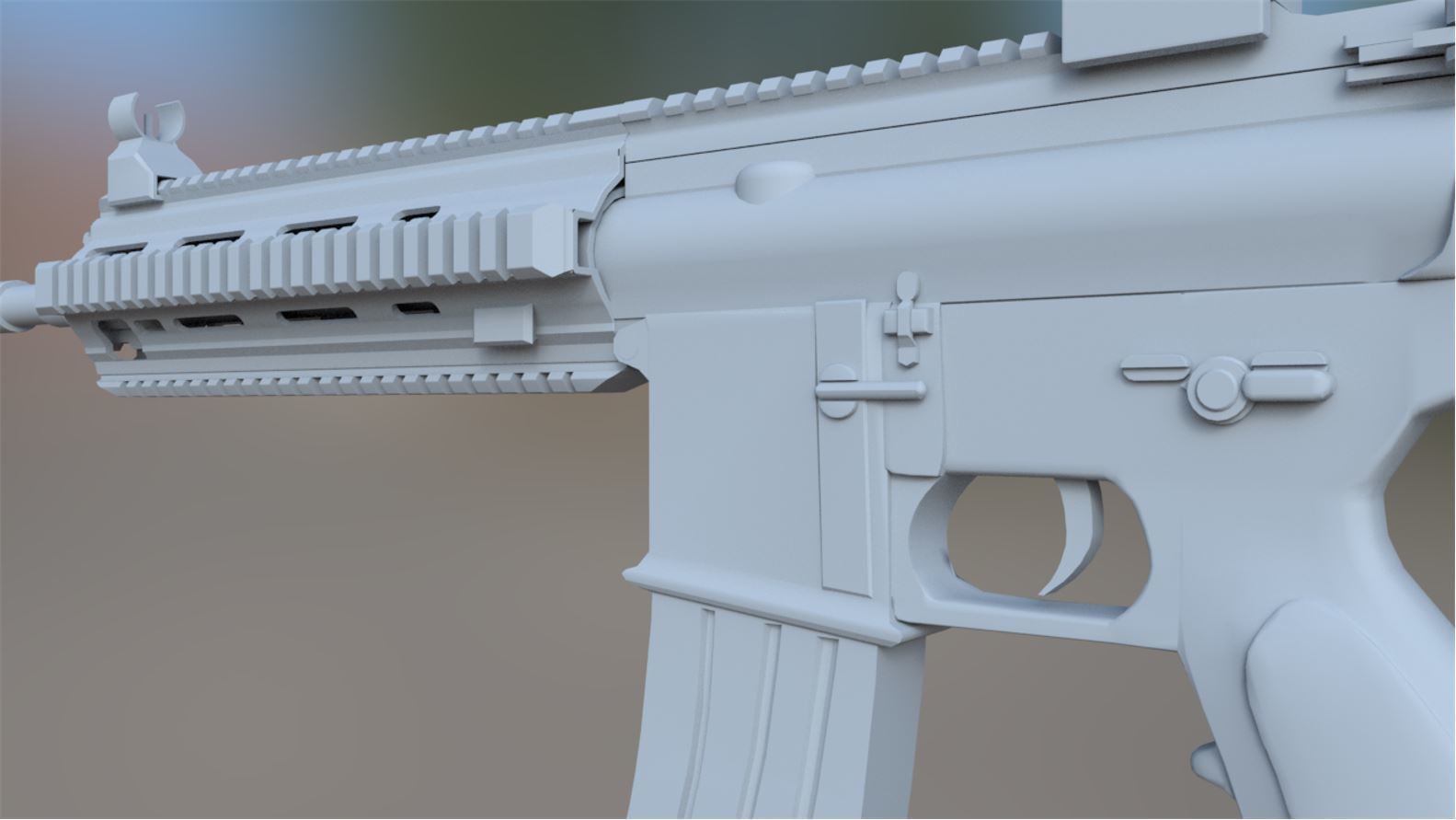 M416 Gun model free 3D model | CGTrader