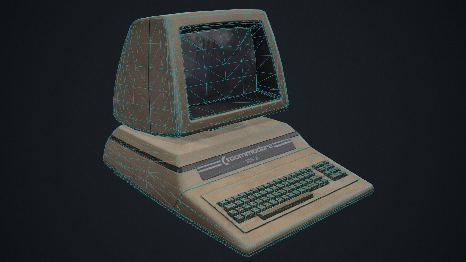 3D model Commodore PET low-poly 3D Model VR / AR / low-poly | CGTrader