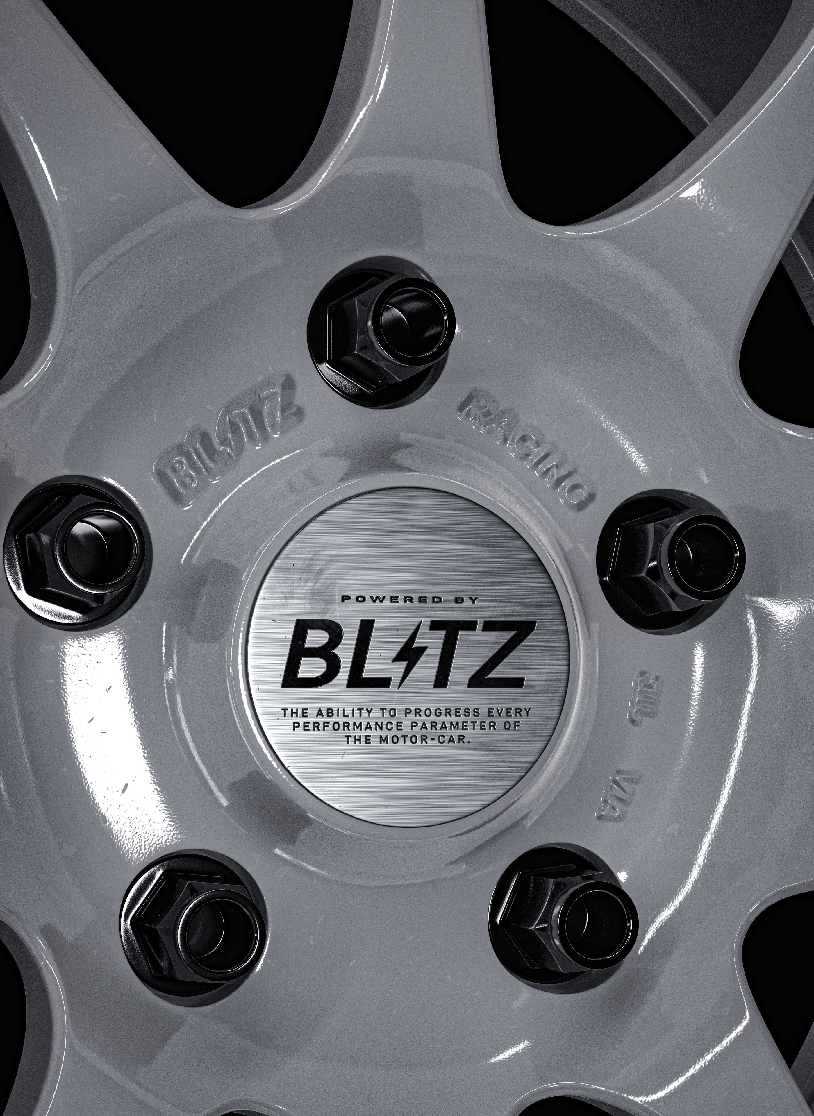 Blitz Type 01 car rim free 3D model | CGTrader