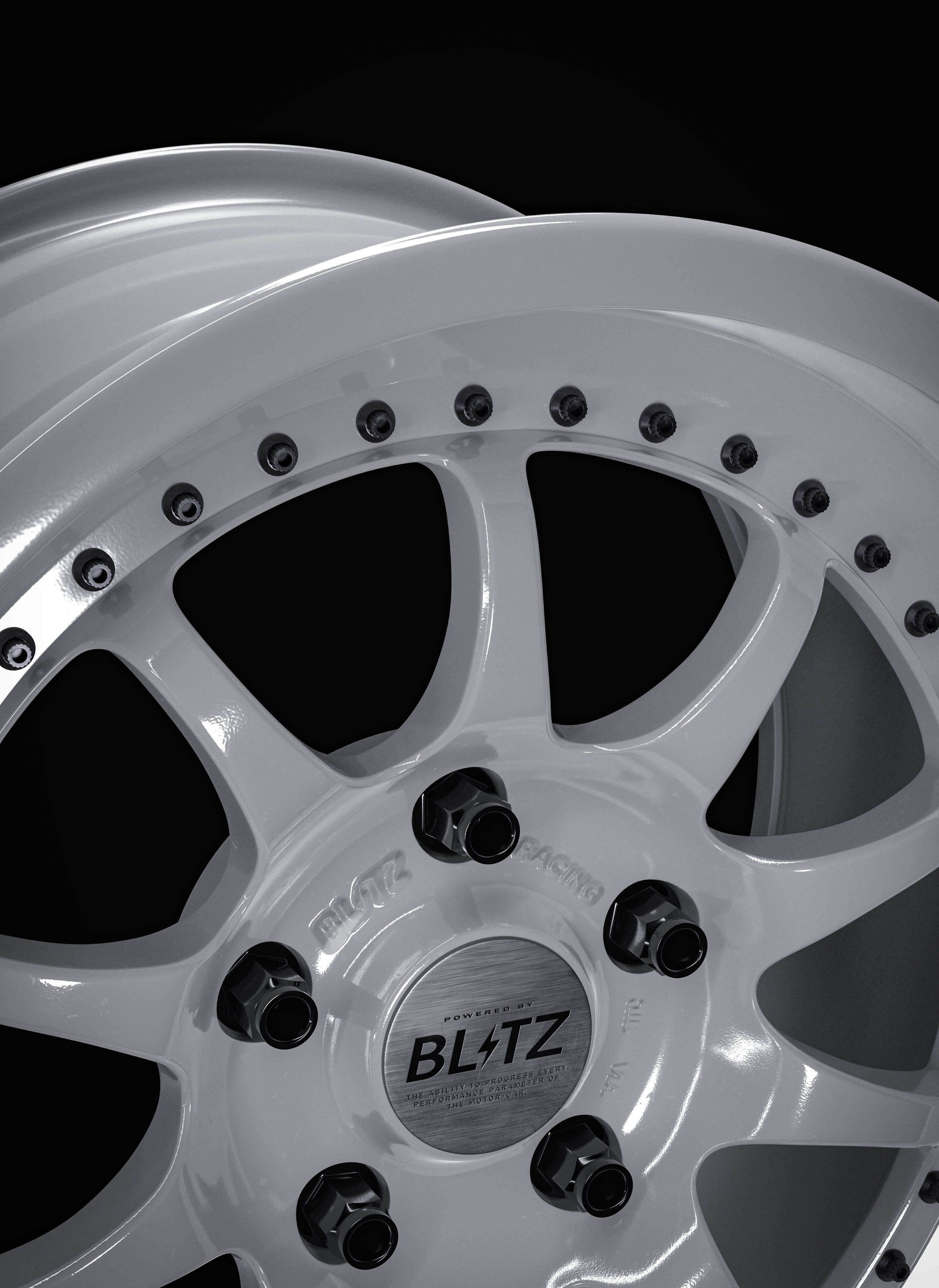 Blitz Type 01 car rim free 3D model | CGTrader