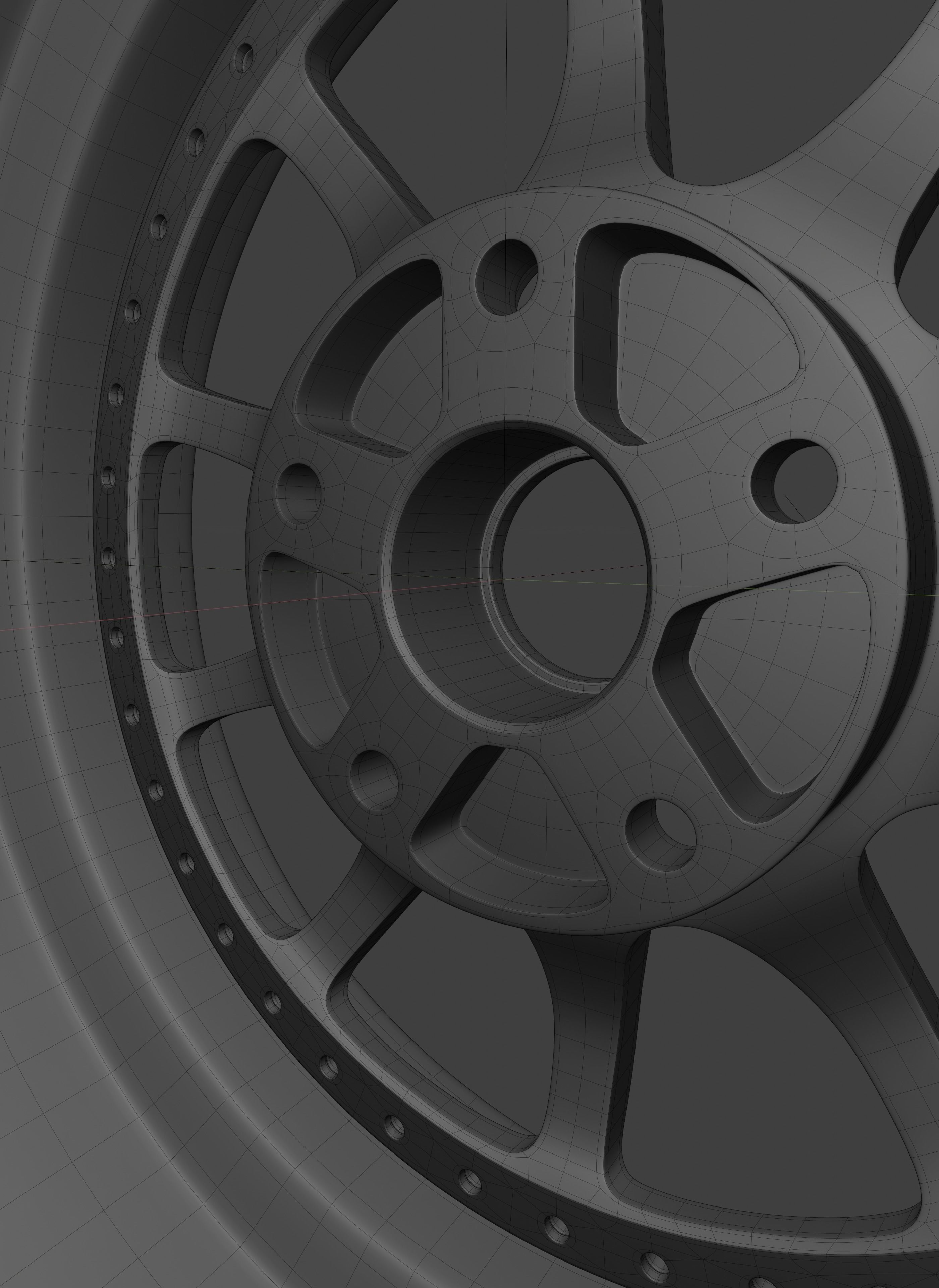 Blitz Type 01 car rim free 3D model | CGTrader