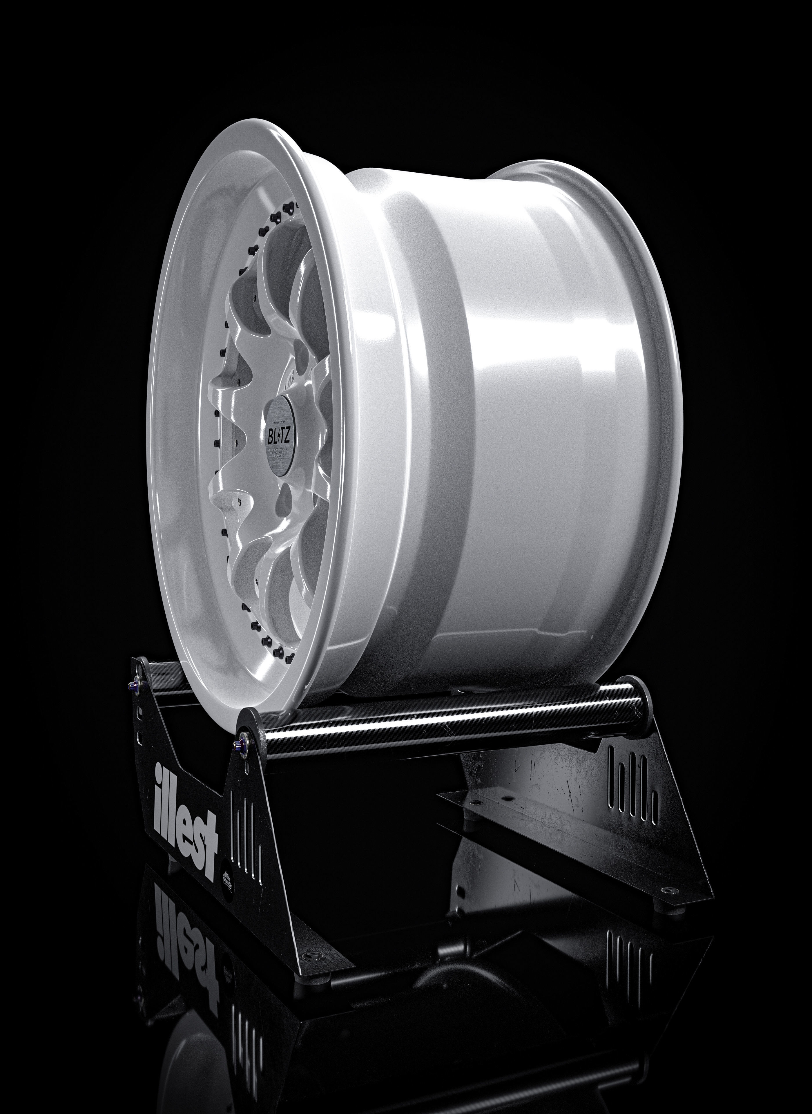 Blitz Type 01 car rim free 3D model | CGTrader