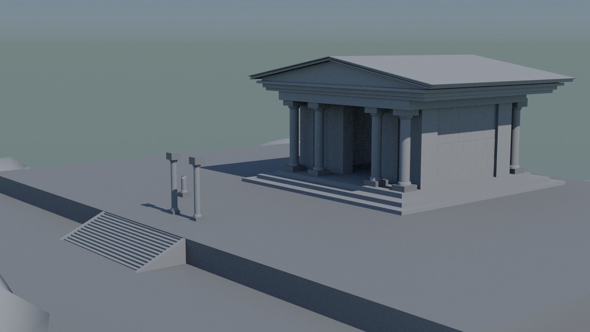 Ancient greek temple 3D model | CGTrader