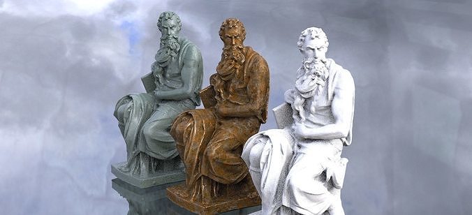 Ancient Greek Temple Statue 3D model | CGTrader