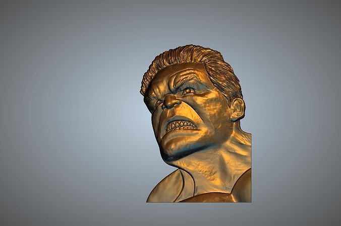 Hulk FAce 3D model 3D printable | CGTrader