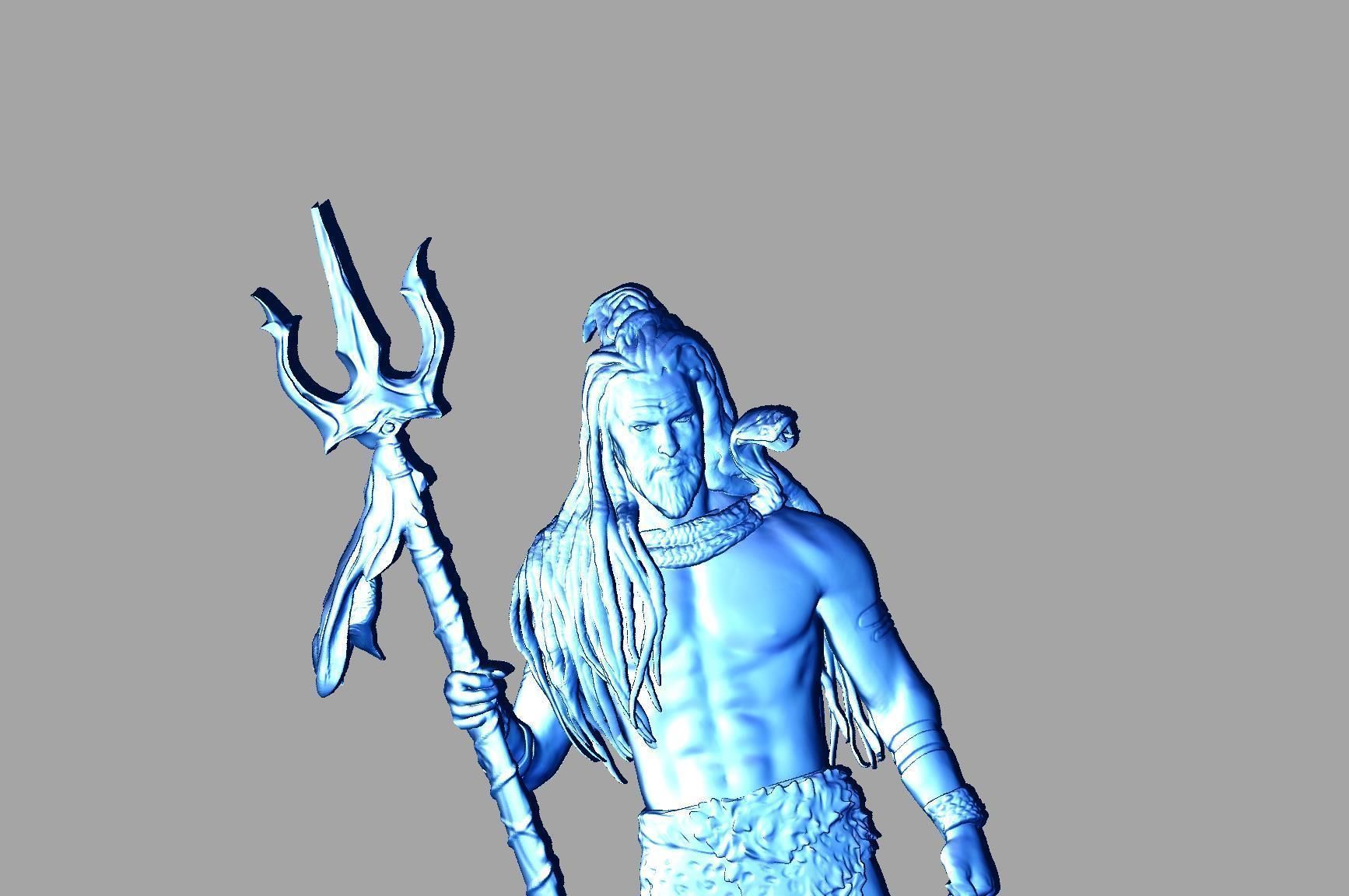 Mahadev lord shiva holding spear 3D model 3D printable | CGTrader