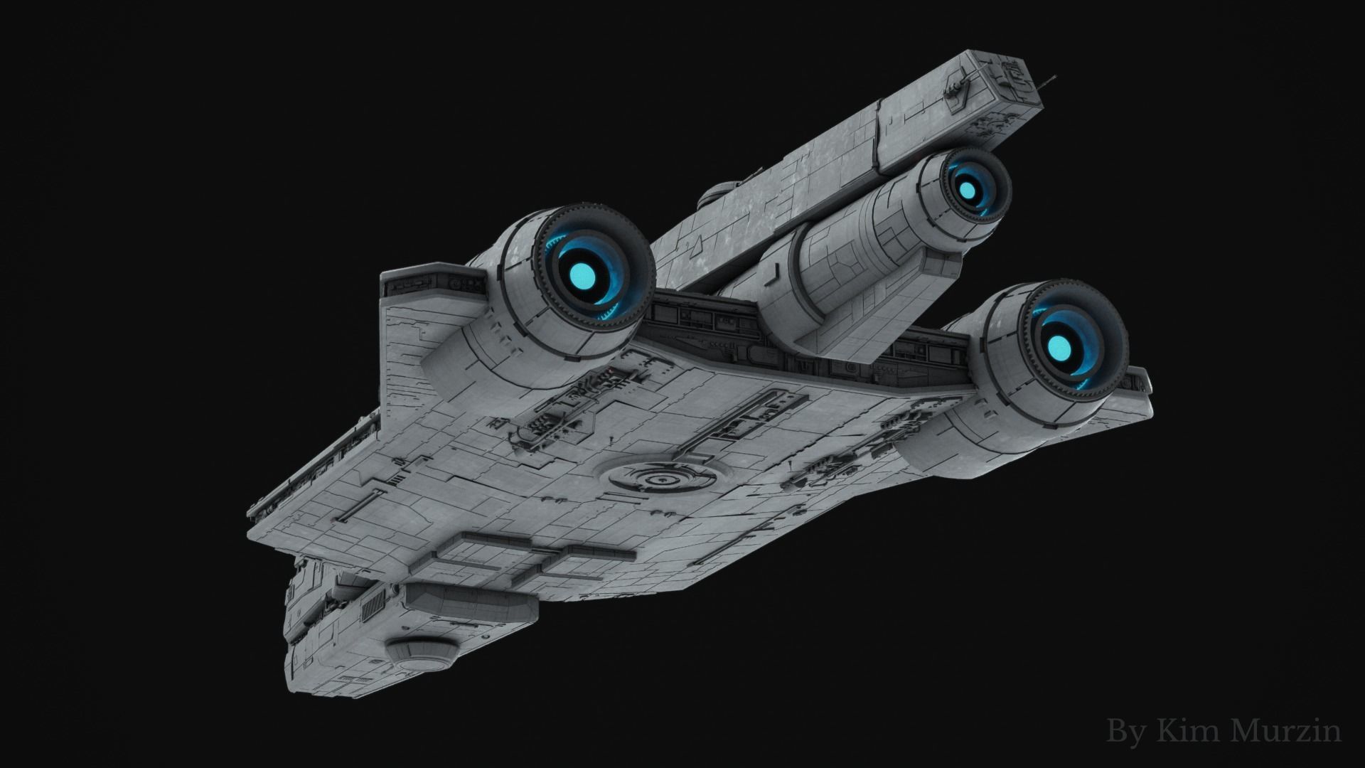 Imperial Gozanti Class Cruiser 3d Model Rigged Cgtrader