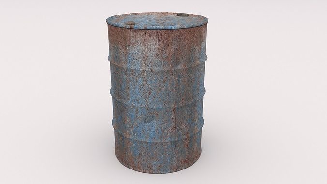 Old Industrial Barrel 01 3D model | CGTrader