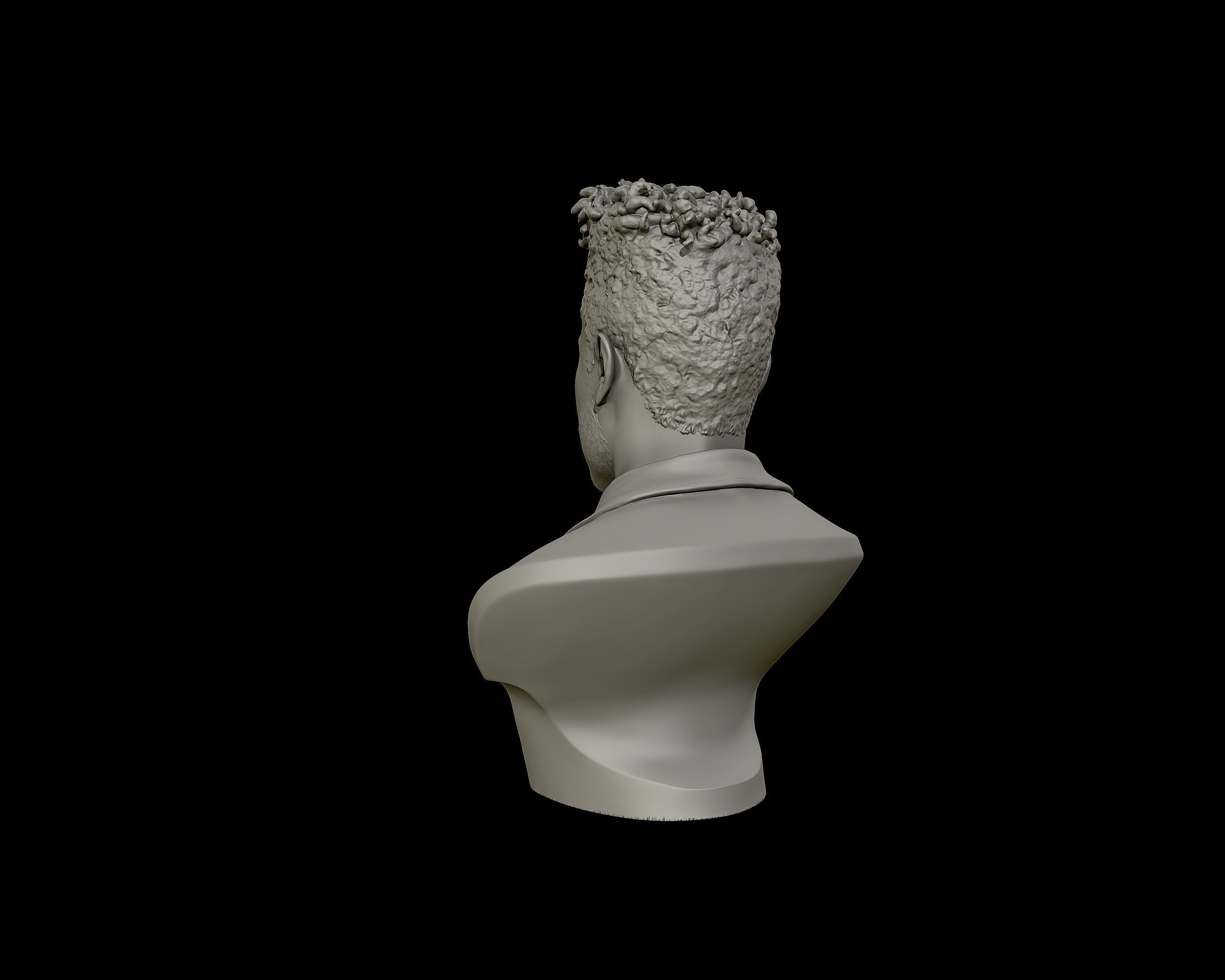 The Weeknd portrait sculpture 3D model 3D printable | CGTrader
