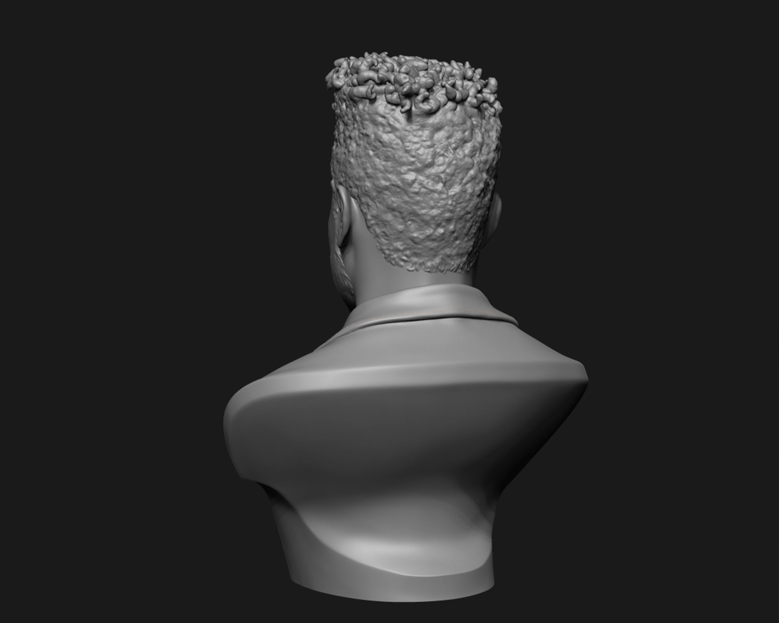 The Weeknd portrait sculpture 3D model 3D printable | CGTrader