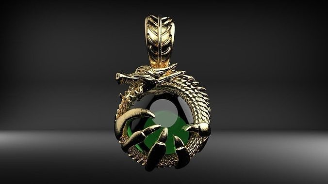 Dragon claw Pendant Necklace 3D model 3D printable | CGTrader
