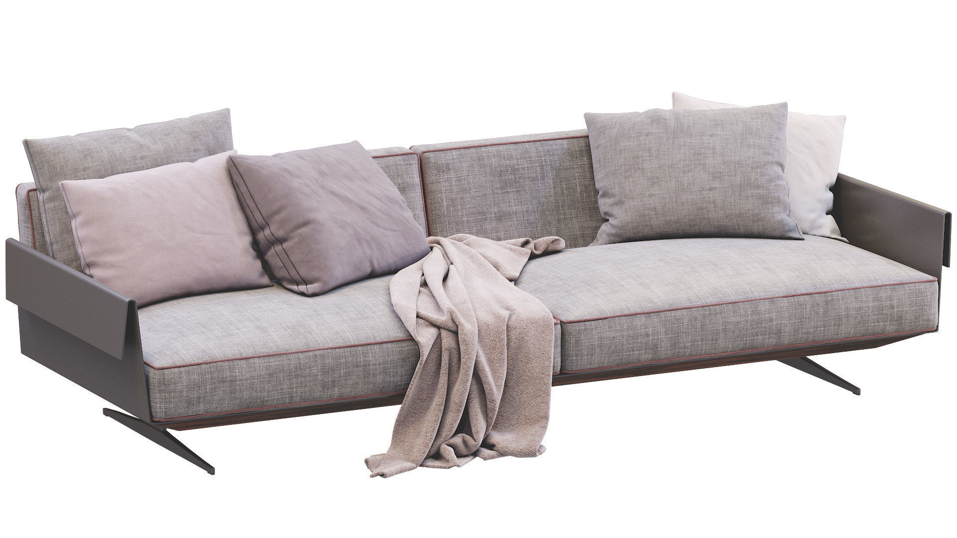 Sofa Bretton By Flexform 3D model | CGTrader