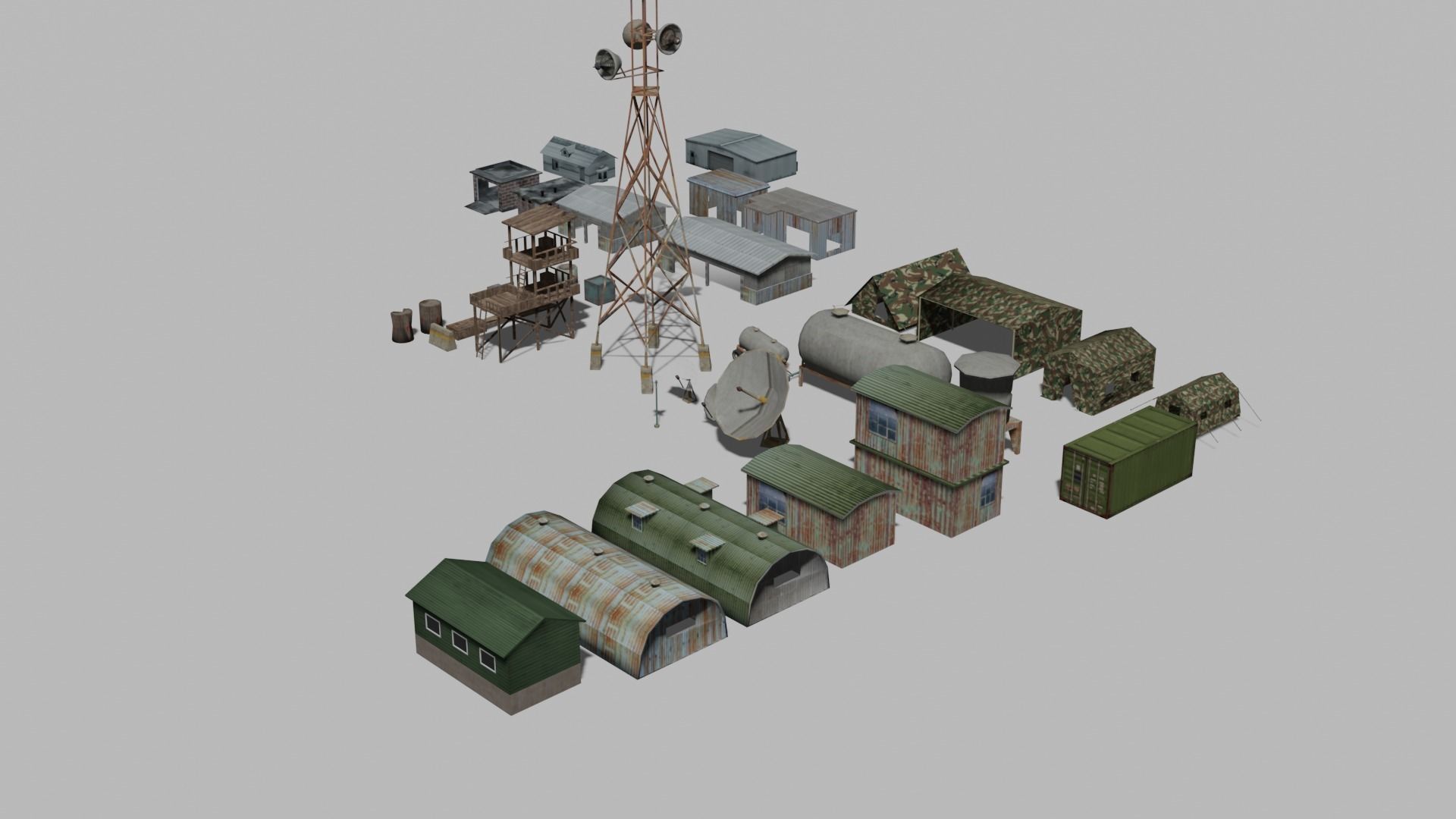 3D model Army Camp VR / AR / low-poly | CGTrader