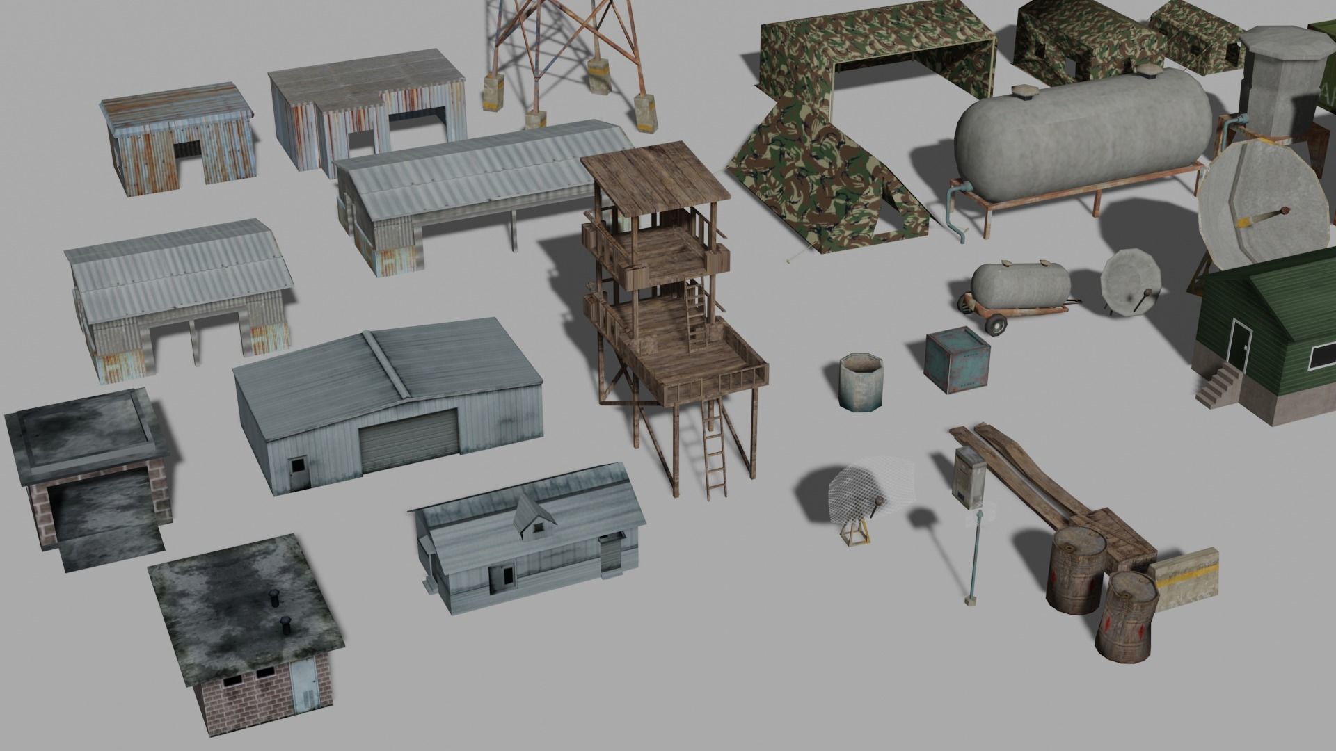 3D model Army Camp VR / AR / low-poly | CGTrader
