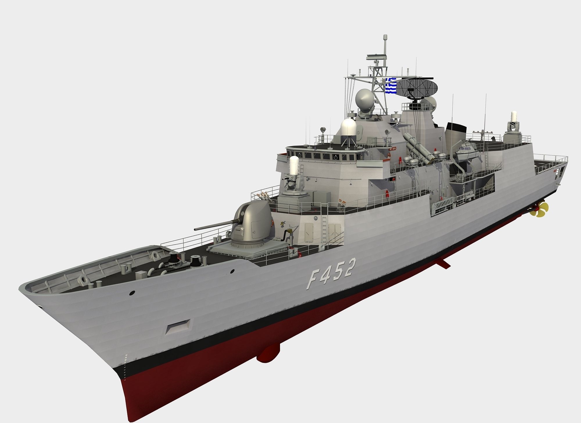 MEKO 200 GREEK HYDRA CLASS FRIGATE HS HYDRA 3D model | CGTrader